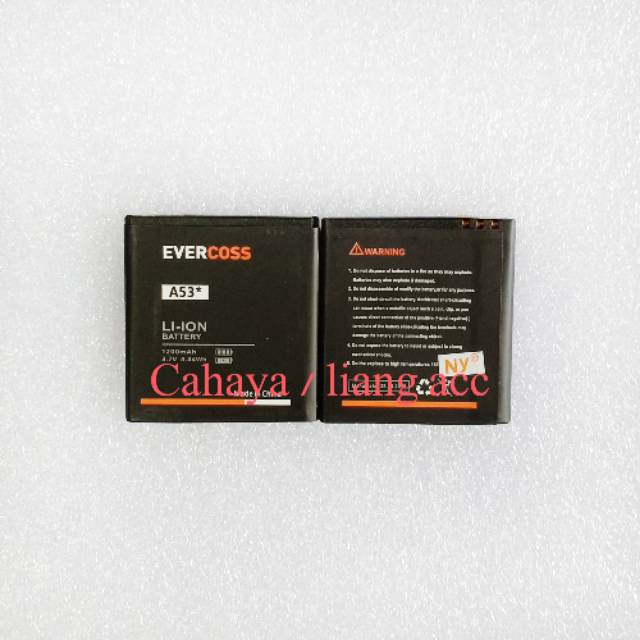 Jual BATERAI EVERCOSS A53 BINTANG BATTERY | Shopee Indonesia