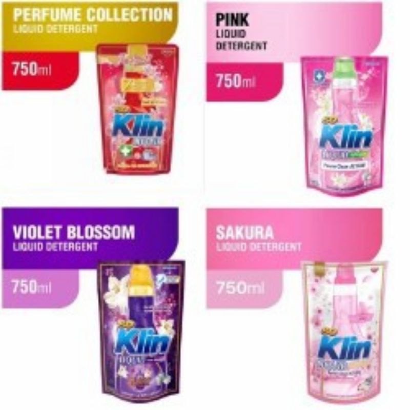 Jual SO KLIN Liquid Detergent Sakura Strawberry / Violet Blossom Pouch [720 mL] | Shopee Indonesia