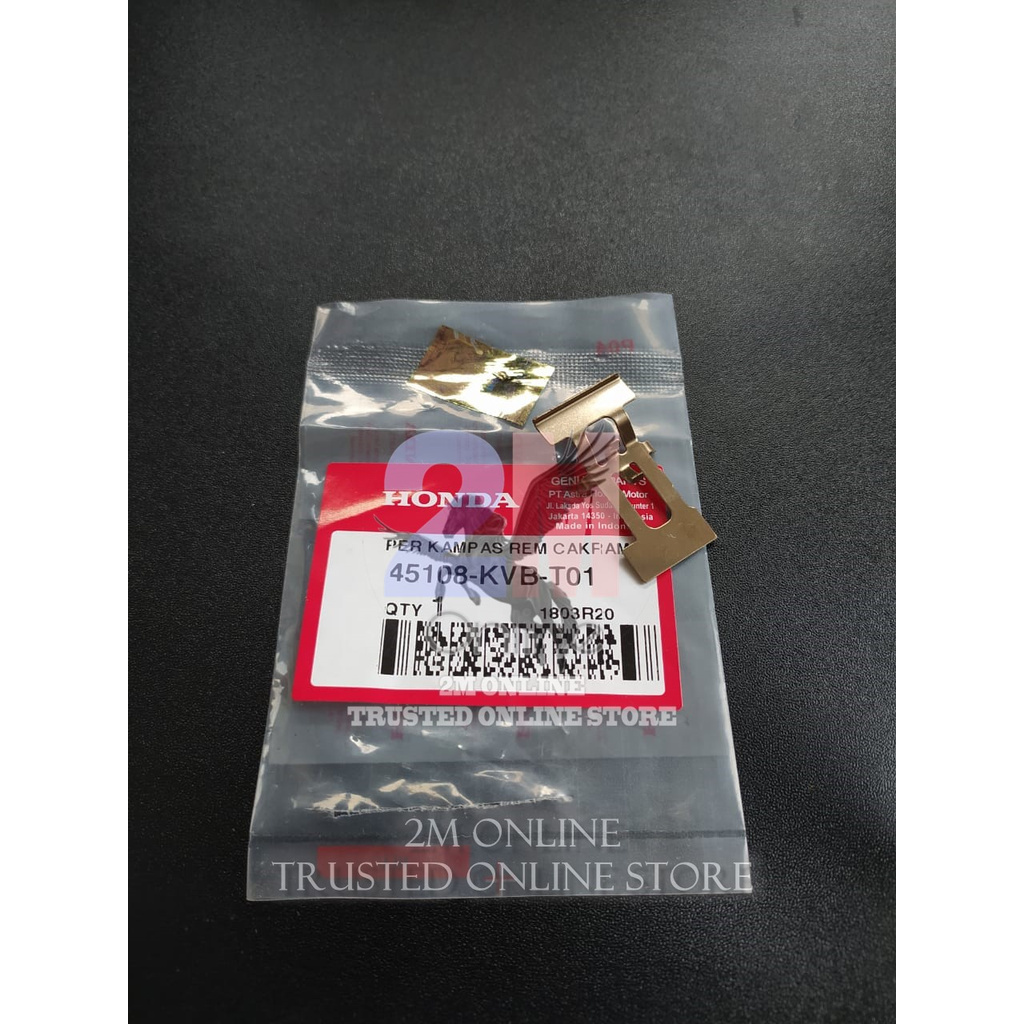 Jual Mdr Spring Pad Per Kampas Cakram Vario Ori AHM 45108-KVB-T01 ...