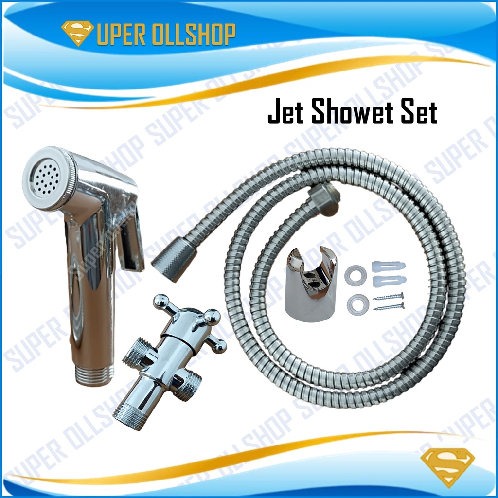Jual Jet Shower Set Kloset Toilet Closet Cebok Semprotan Duduk Kamar ...