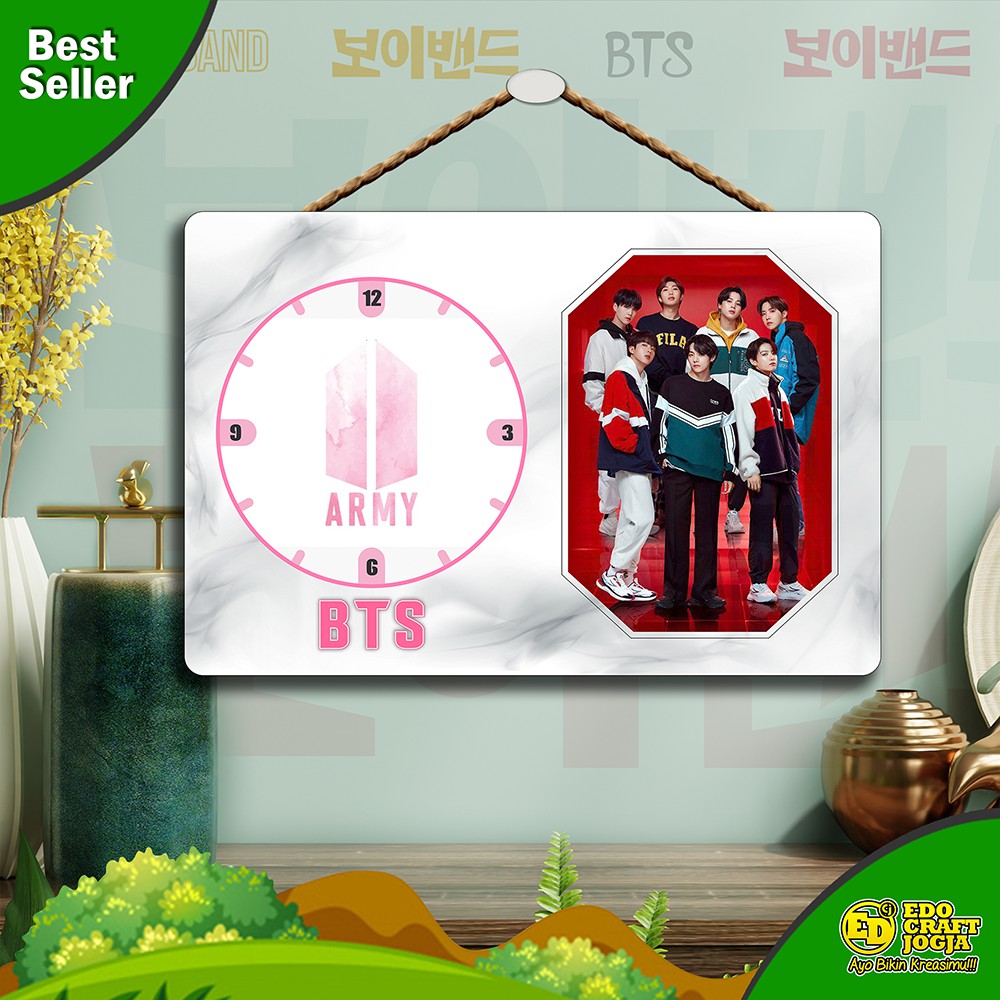 Jual Jam dinding bts - v suga jhope jungkook jin jimin rm bts army wall ...