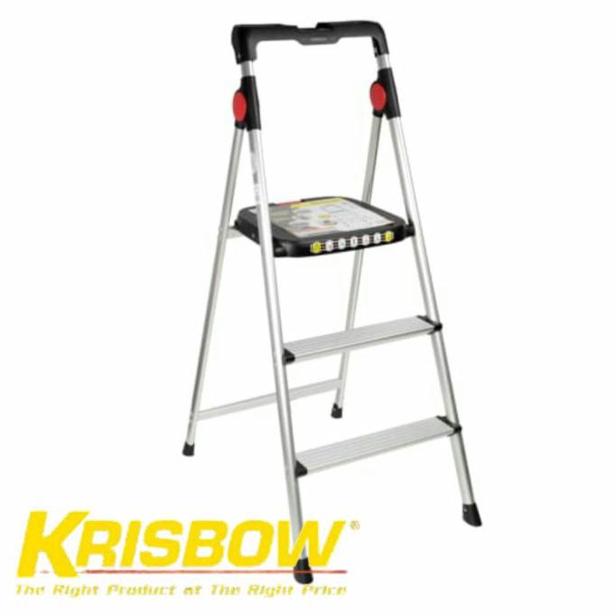 Jual Krisbow Tangga Lipat Aluminium American Type 3 Step Serinamunafoye ...