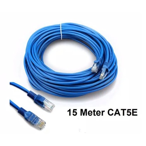 Jual Kabel LAN Cat5e 15m / Cable Cat 5 UTP Pabrikan 15 meter Terpasang ...