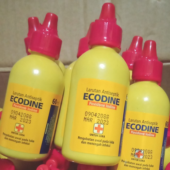 Jual Povidone lodine Ecodine 60 ml/ Povidon Lodin Ecodin 60 ml | Shopee ...