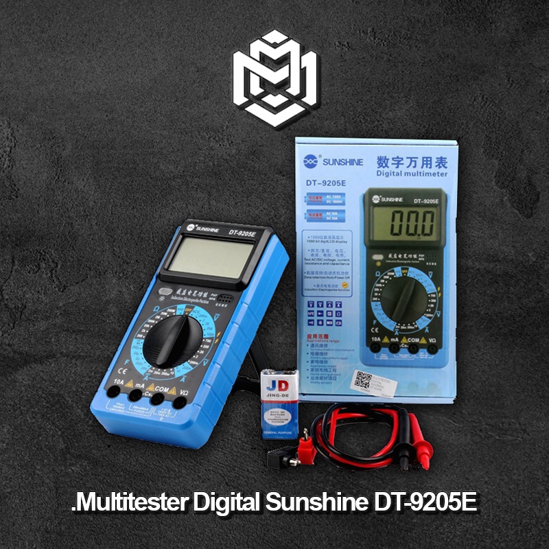 Jual Multitester Digital Sunshine DT-9205E / Multitester Digital ...