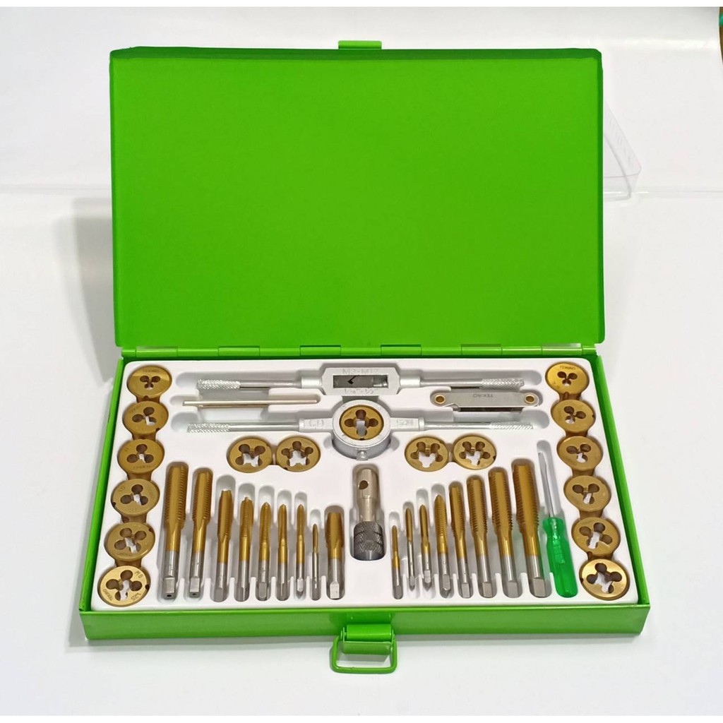 Jual TEKIRO Tap And Dies Set 40 pcs Tap And Snei Tap Snai Tap And Die ...
