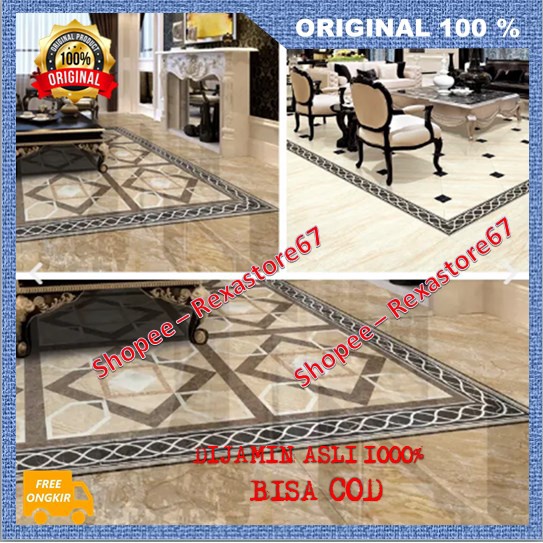 Jual Stiker Lantai Wallpaper Lis Border Sticker Dinding Lantai Granit ...
