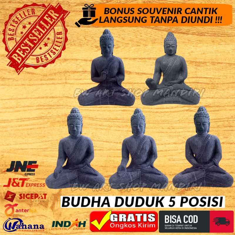 Jual MINIATUR PATUNG BUDHA BATU 5 POSISI TANGAN | DEKORASI AQUARIUM ...