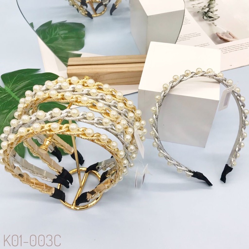 Jual SHARON - BANDO RAMBUT BANDO MODEL RANTAI MUTIARA BANDO PREMIUM ...