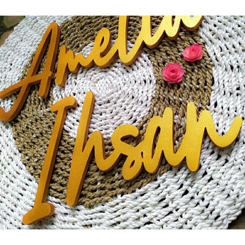 Jual Huruf Kayu custom / Huruf Timbul / Hiasan Dinding / Dekorasi ...