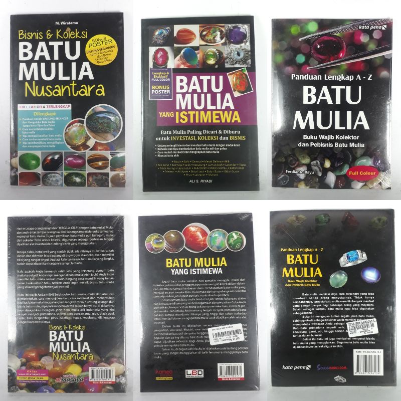 Jual Panduan Lengkap BATU MULIA A-Z - Bisnis & Koleksi BATU MULIA ...