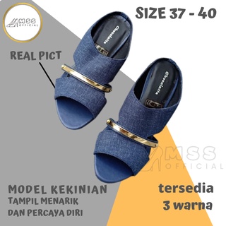 Jual Sandal Sendal Selop Slop high Heels Pansus Hak Tinggi Lancip ...