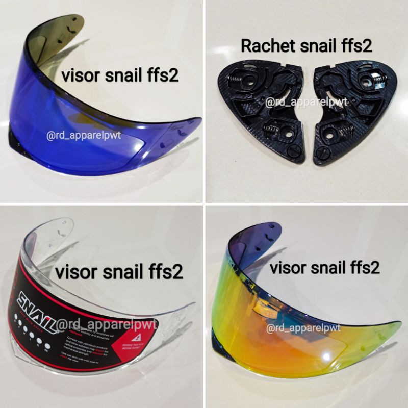 Jual KACA VISOR HELM SNAIL FFS2 ORIGINAL - VISOR - RACHET | Shopee ...