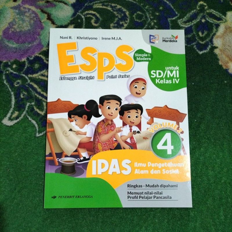 Jual ORIGINAL BUKU ESPS IPAS ILMU PENGETAHUAN ALAM DAN SOSIAL KELAS 4 VOLUME 2 KURIKULUM MERDEKA ...