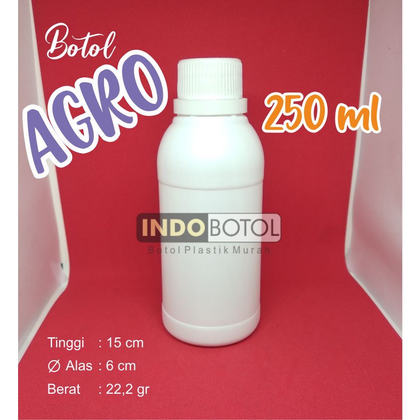 Jual Botol Agro/Labor 250 ml Putih ( HDPE ) | Shopee Indonesia