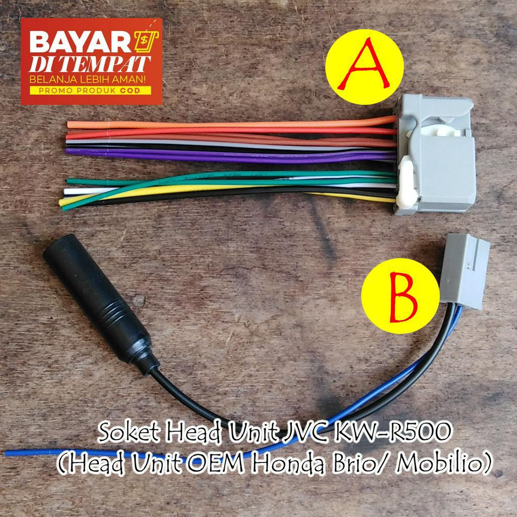 Jual Kabel Soket JVC KW R500/ JVC KWR500 (Tape Mobil Original Honda ...