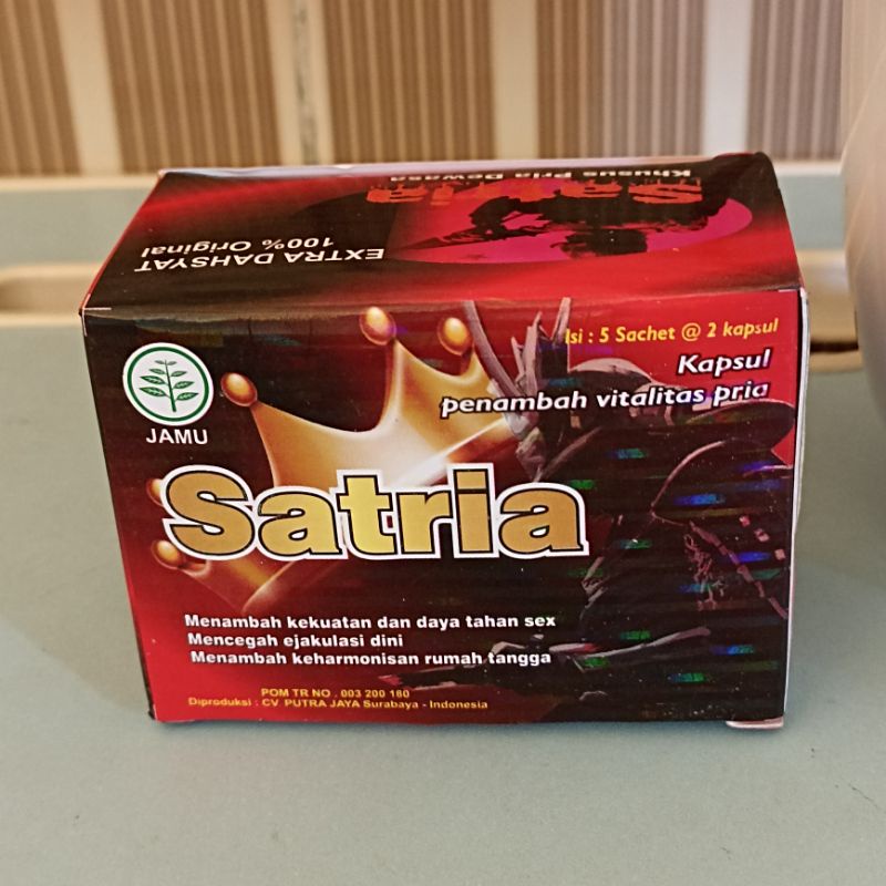 Jual KAPSUL SATRIA OBAT KUAT OBAT TAHAN LAMA (1 Box isi 5 Blister) | Shopee Indonesia