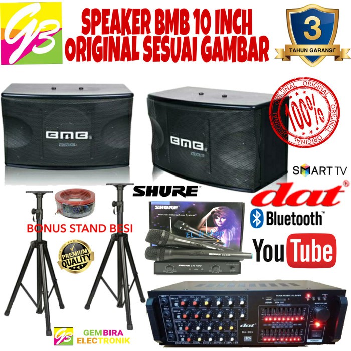 Jual Pakai Karaoke Speaker BMB 8 inch Original Ampli Dat Bluetooth ...