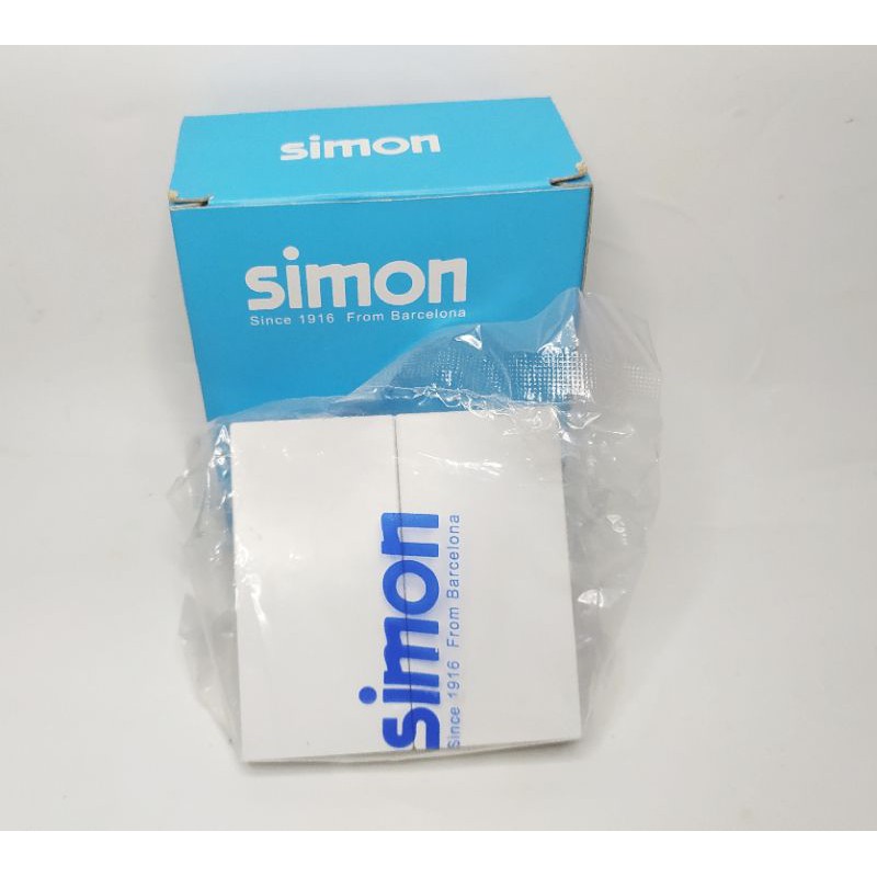 Jual Saklar Listrik SIMON 2 Gang 1 Arah | Shopee Indonesia