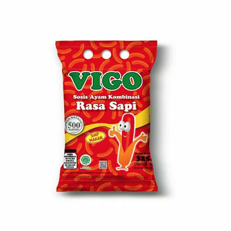 Jual Sosis Vigo Sosis Ayam Kombinasi Rasa Sapi isi 50 pcs | Shopee ...