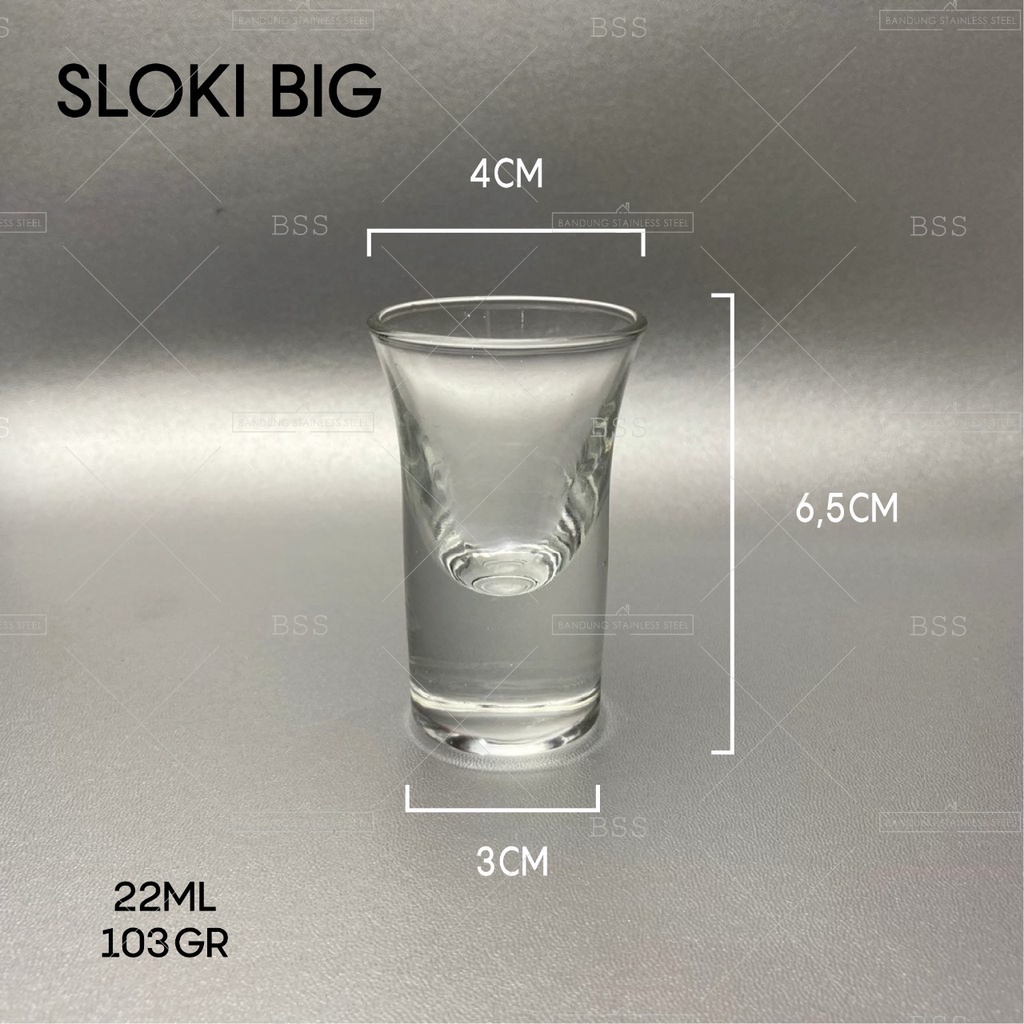Jual Gelas Sloki Kaca Kecil One Shot Glass Minum Vodka Soju Cantik Lucu ...