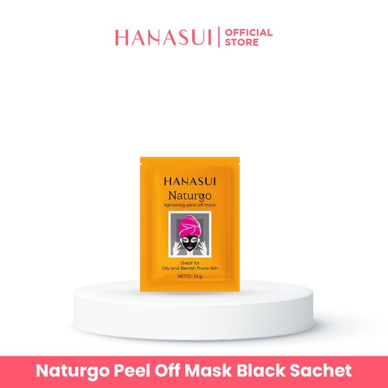 Jual HANASUI NATURGO PEEL OFF MASK BLACK SACHET | Shopee Indonesia