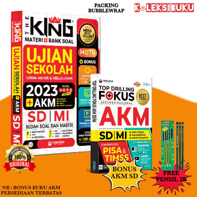 Jual BANK SOAL UJIAN SD/THE KING MATERI BANK SOAL UJIAN SEKOLAH & AKM ... Jual BANK SOAL UJIAN SD/THE KING MATERI BANK SOAL UJIAN SEKOLAH & AKM ...