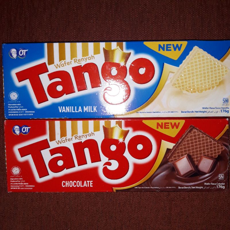 Jual Wafer Tango 176gr| Rasa coklat dan susu Vanilla | Shopee Indonesia