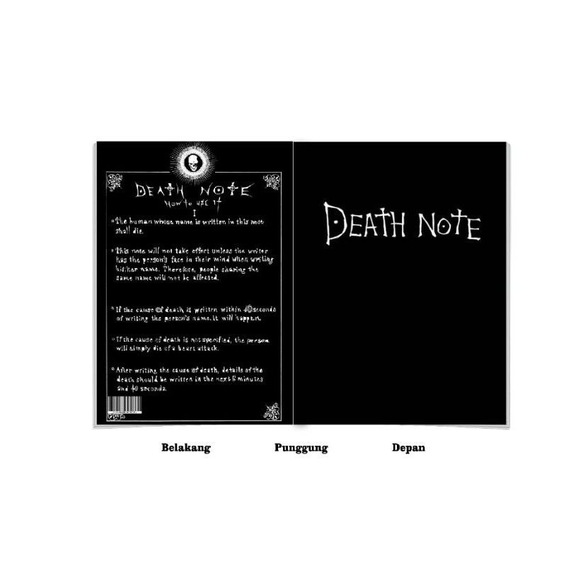 Jual Death Note buku custom agenda planner custom notebook catatan ...