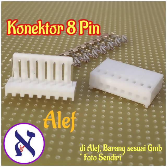 Jual 10Pasang Konektor white Housing 8 Pin LHE pitch 2.54 socket ...