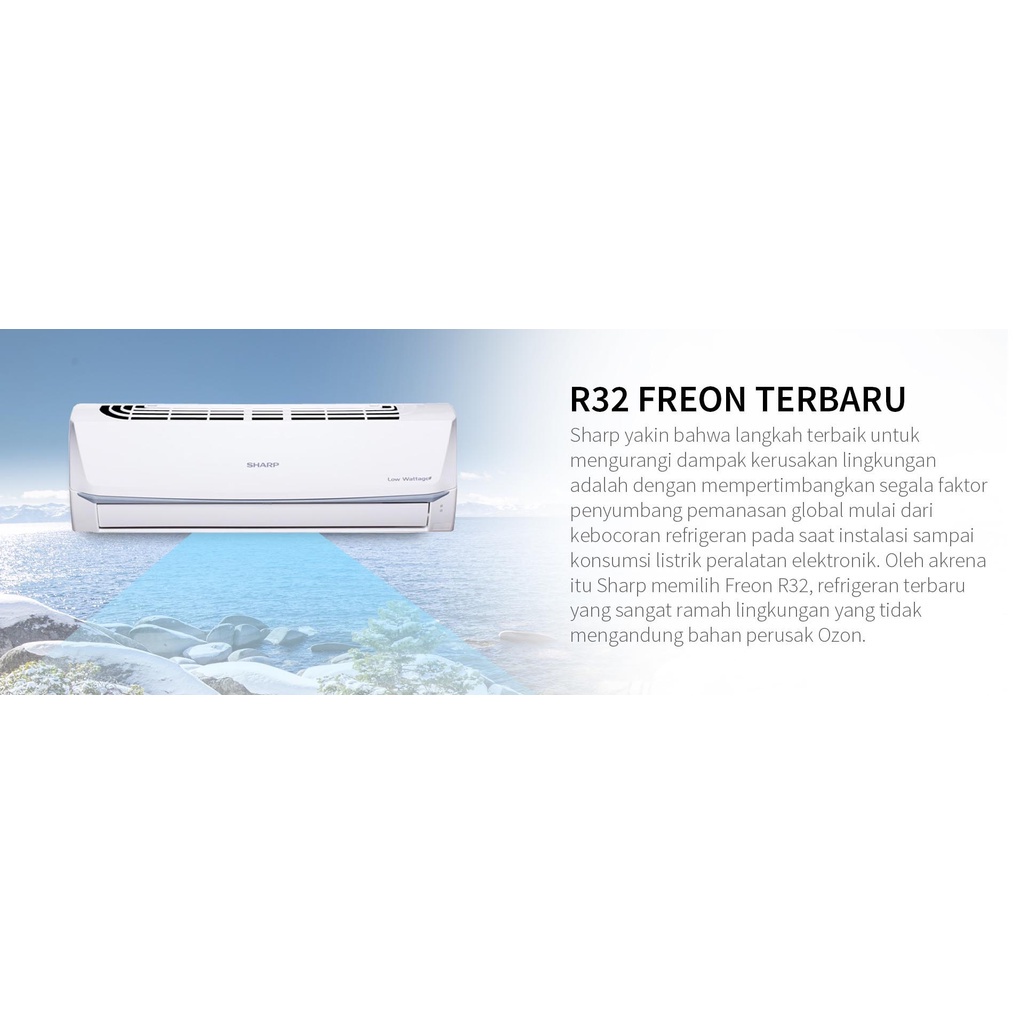 Jual HARGA MURAH SHARP AC 1 PK LOW WATT J60 Series AH-A9UDL ...