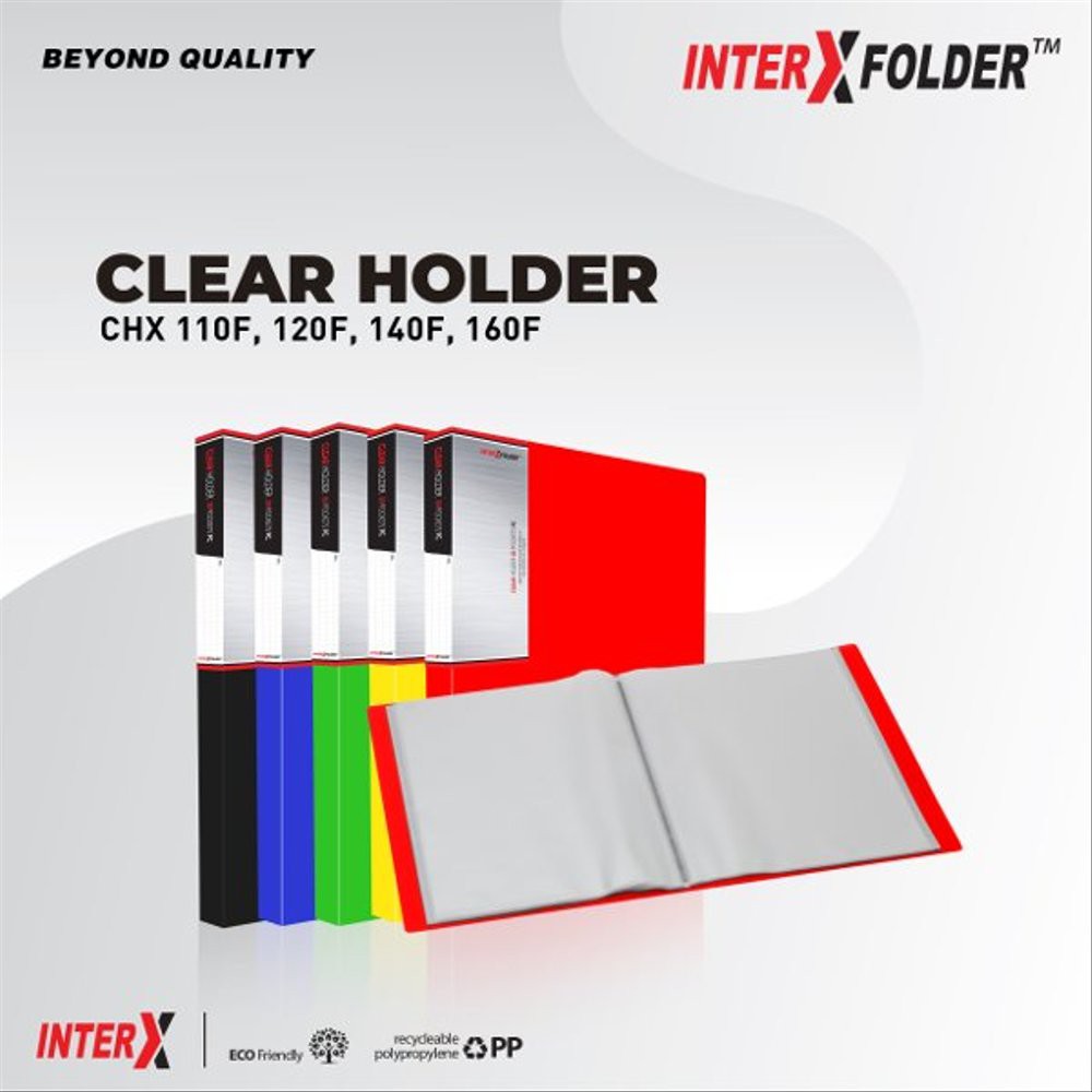 Jual InterX Clear Holder Ukuran Folio isi 20 lembar ( F4 20 ) | Shopee ...