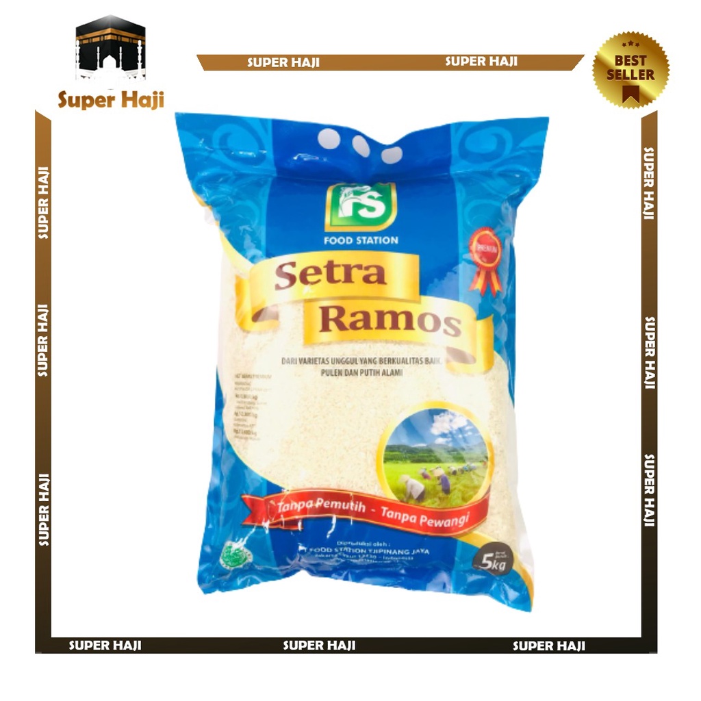 Jual FOOD STATION (BERAS PREMIUM SETRA RAMOS 5KG) | Shopee Indonesia