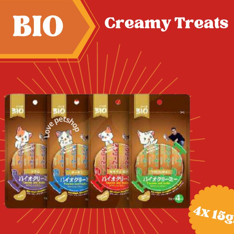 Jual Bio Creamy Treats Snack Meo Creamy 4 pcs @15gr | Shopee Indonesia