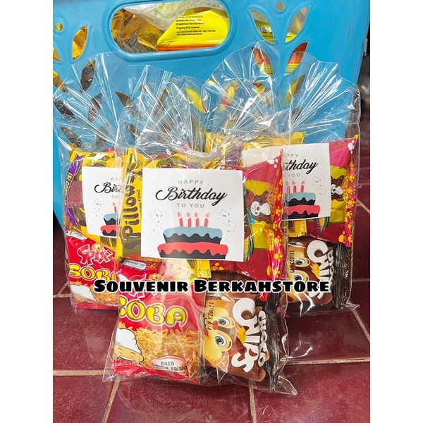 Jual PAKET SNACK ULTAH MURAH /BINGKISAN ULANG TAHUN ANAK | Shopee Indonesia