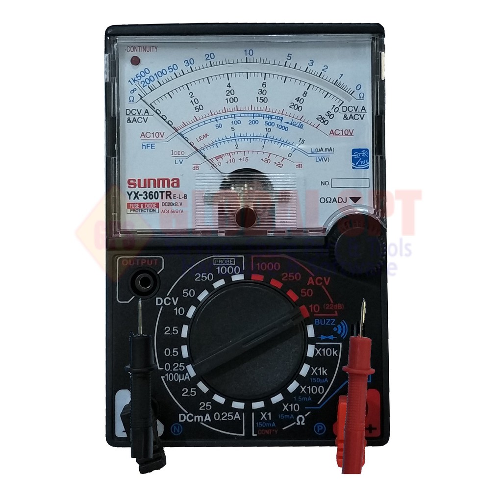 Jual TOOL MULTITESTER ANALOG SUNMA YX360TR / TOOLS MULTI TESTER SUNMA ...