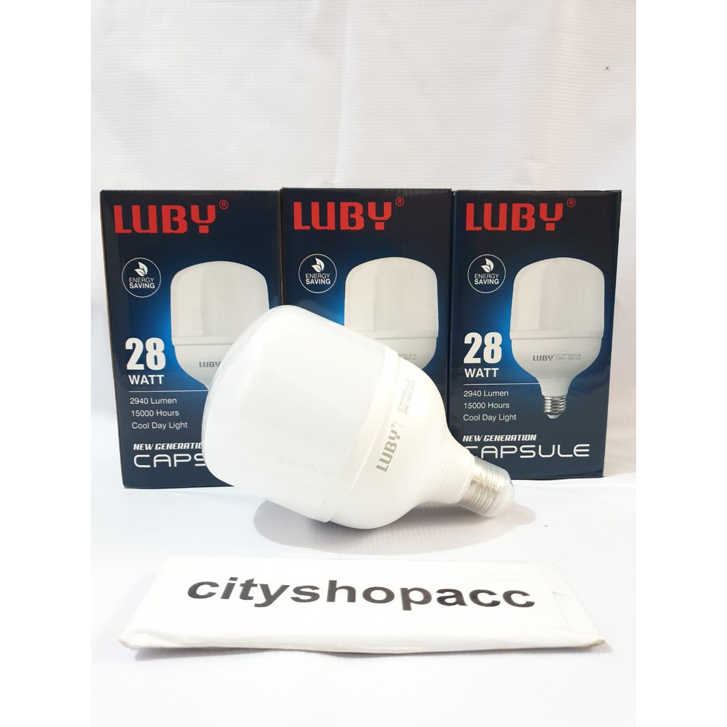 Jual Lampu LED Luby Capsule 28 Watt 28W Cahaya Putih | Shopee Indonesia