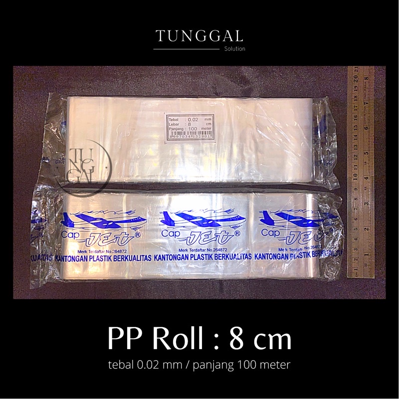 Jual Plastik PP Roll Cap Jet - panjang 100 meter, tebal 0.02 mm ...