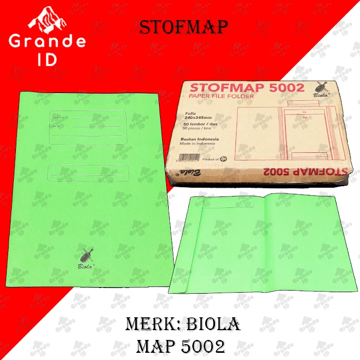 Jual MAP BIOLA 5002 UKURAN FOLIO MAP NO ACCO | Shopee Indonesia