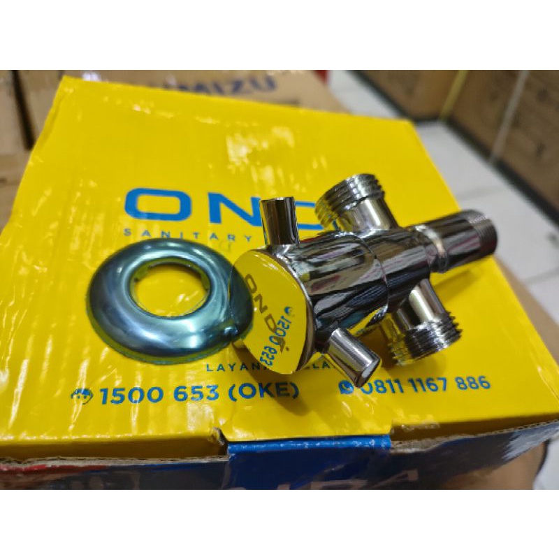 Jual KRAN CABANG TEE ONDA 1/2"/KRAN KLOSET ONDA 1/2"/ANGLE VALVE ONDA ...