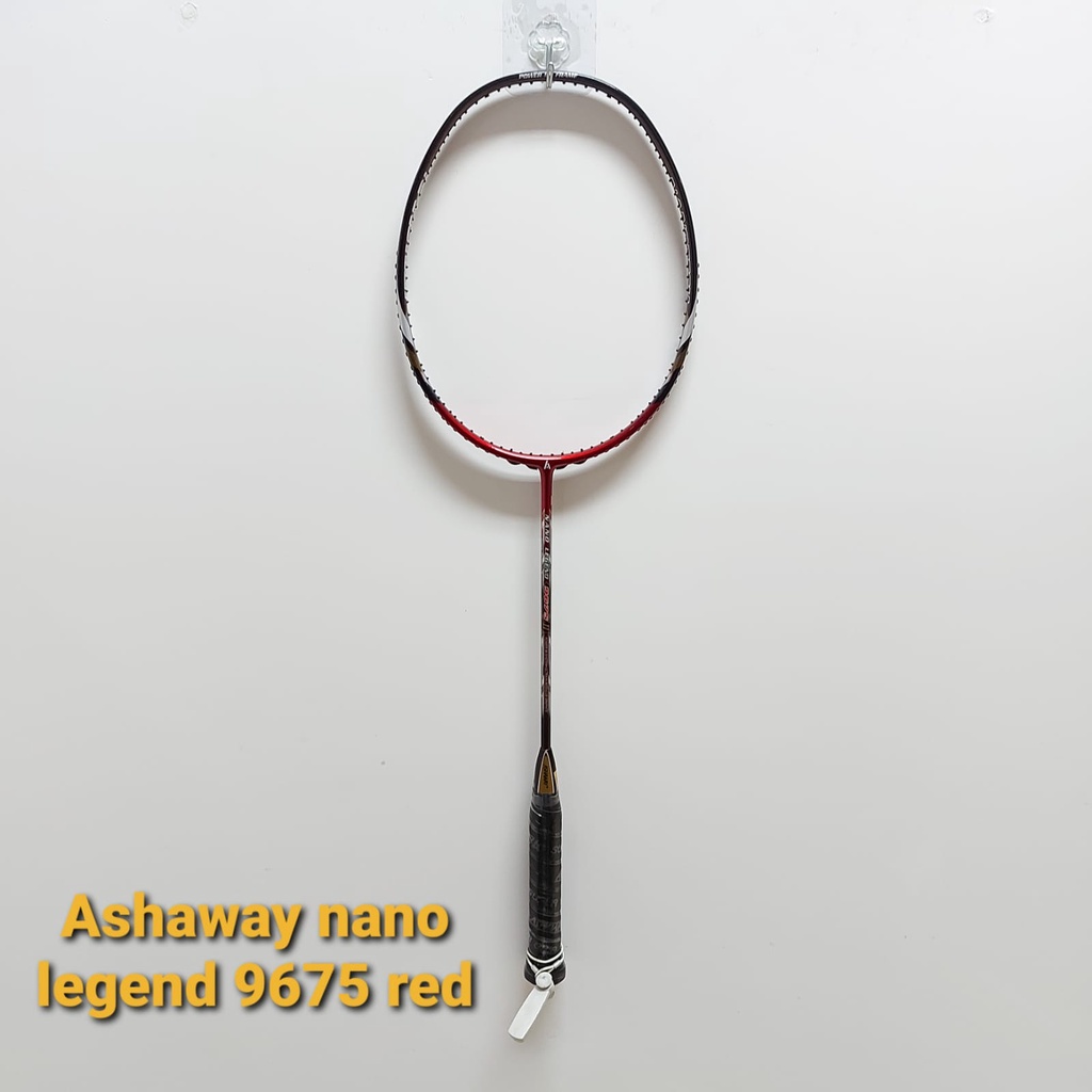 Jual RAKET BADMINTON ASHAWAY NANO LEGEND 9675 RED ORIGINAL | Shopee ...