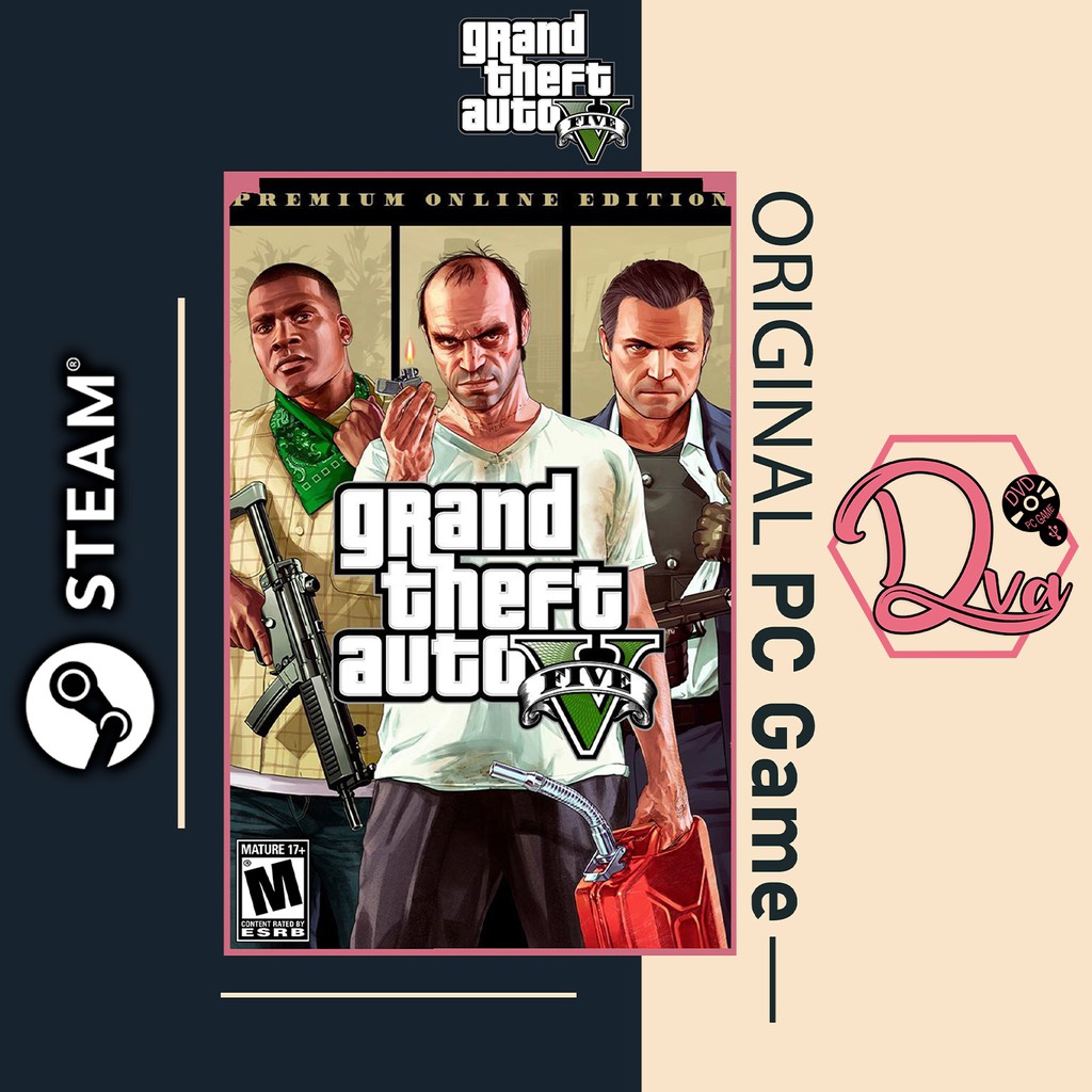 Jual Grand Theft Auto V Premium Edition Original - SteamGift - GTA V ...