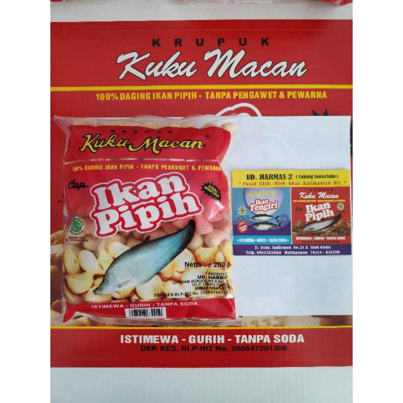 Jual Kerupuk Amplang Kuku Macan Cap Ikan Pipih UD. Harmas Samarinda ...