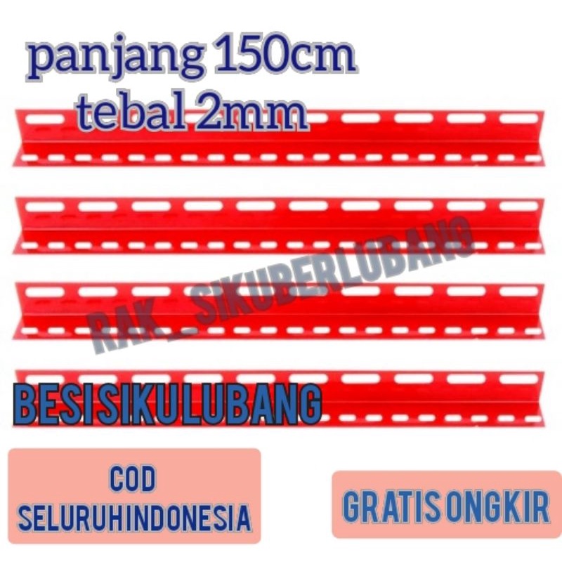 Jual besi siku lubang 150cm tebal 2mm | Shopee Indonesia