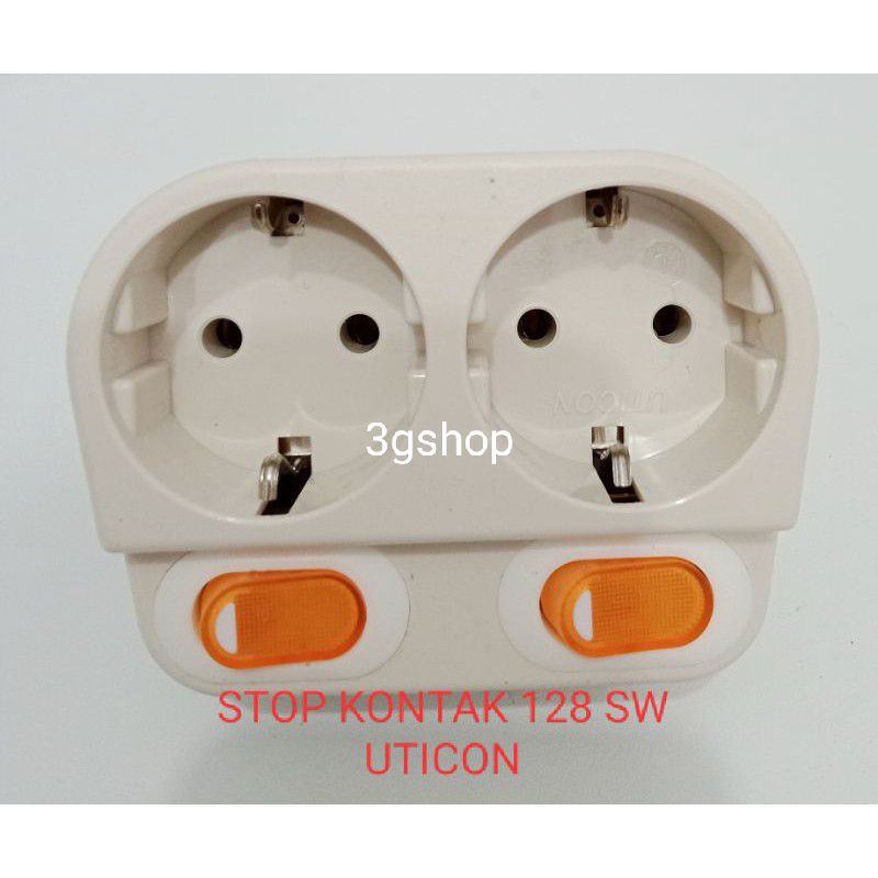 Jual Stop Kontak Uticon + Steker ST 118swn S 128sw S 138sw | Shopee ...
