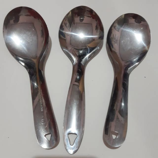 Jual Sendok nasi stainless, centong nasi stainless besar | Shopee Indonesia