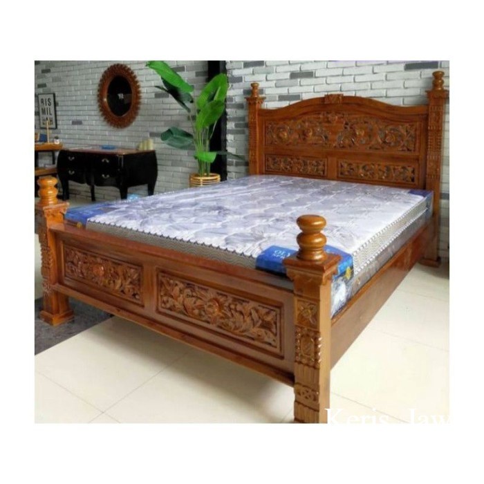 Jual dipan divan tempat tidur ukir rahwana kayu jati jepara - Plus ...