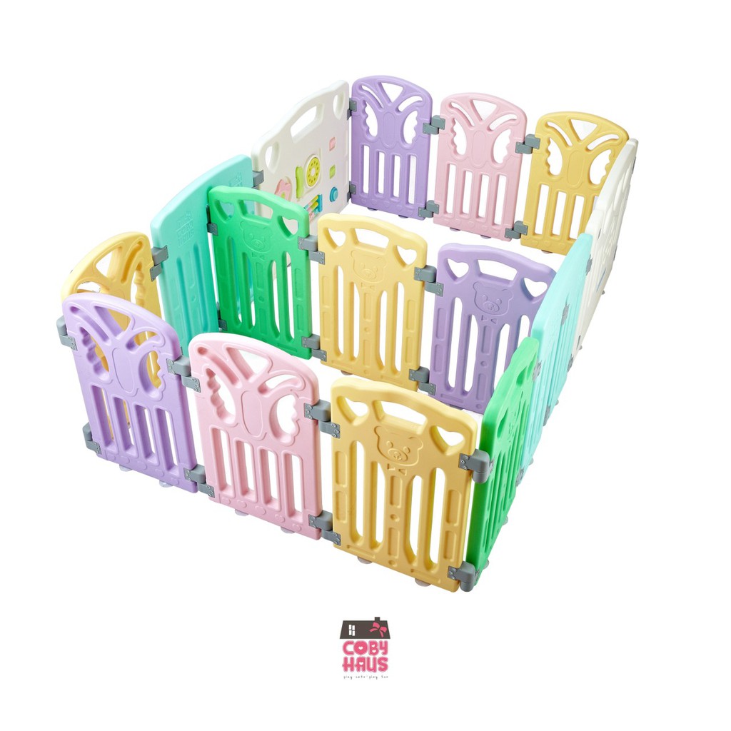 Jual Cobyhaus Classic Fence 8+2+2 Bear - Pagar Bayi Pengaman Playground ...