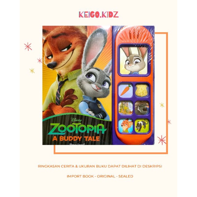 Jual Buku Import Anak Zootopia (Sound Book) | Shopee Indonesia