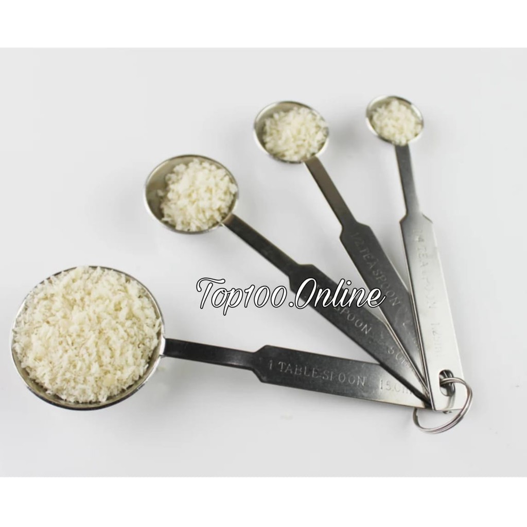 Jual TOP100 - Sendok Takar Stainless Steel Sendok Ukur Masakan Tebal ...